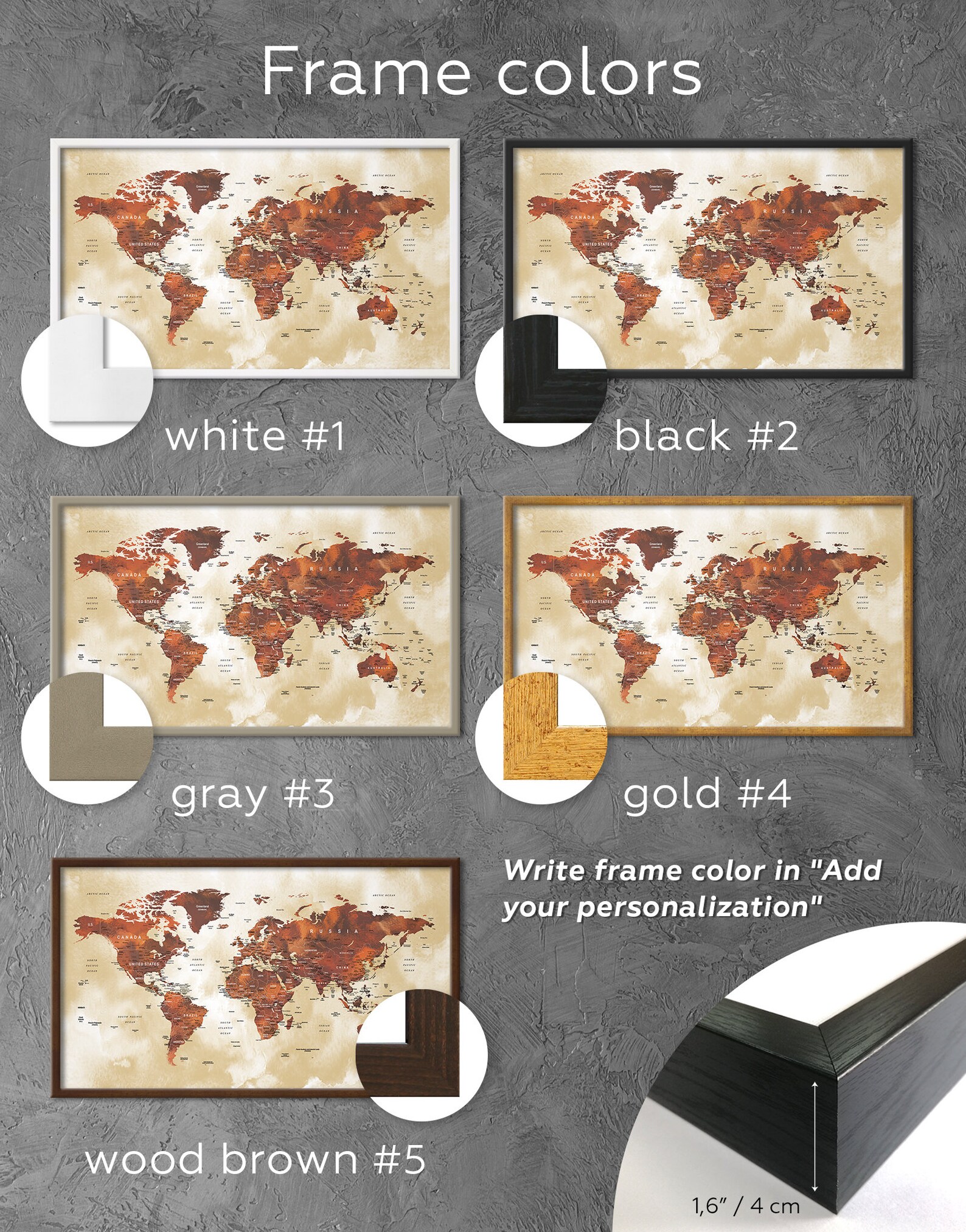 Rustic World Map Art Travel Map Canvas Rustic Wall Map Brown | Etsy