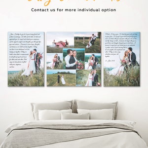 Wedding Gift Collage Wedding Photo Collage on Canvas | Etsy