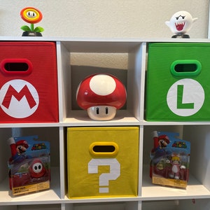 Nintendo Mario Fabric Storage Cubes - Etsy
