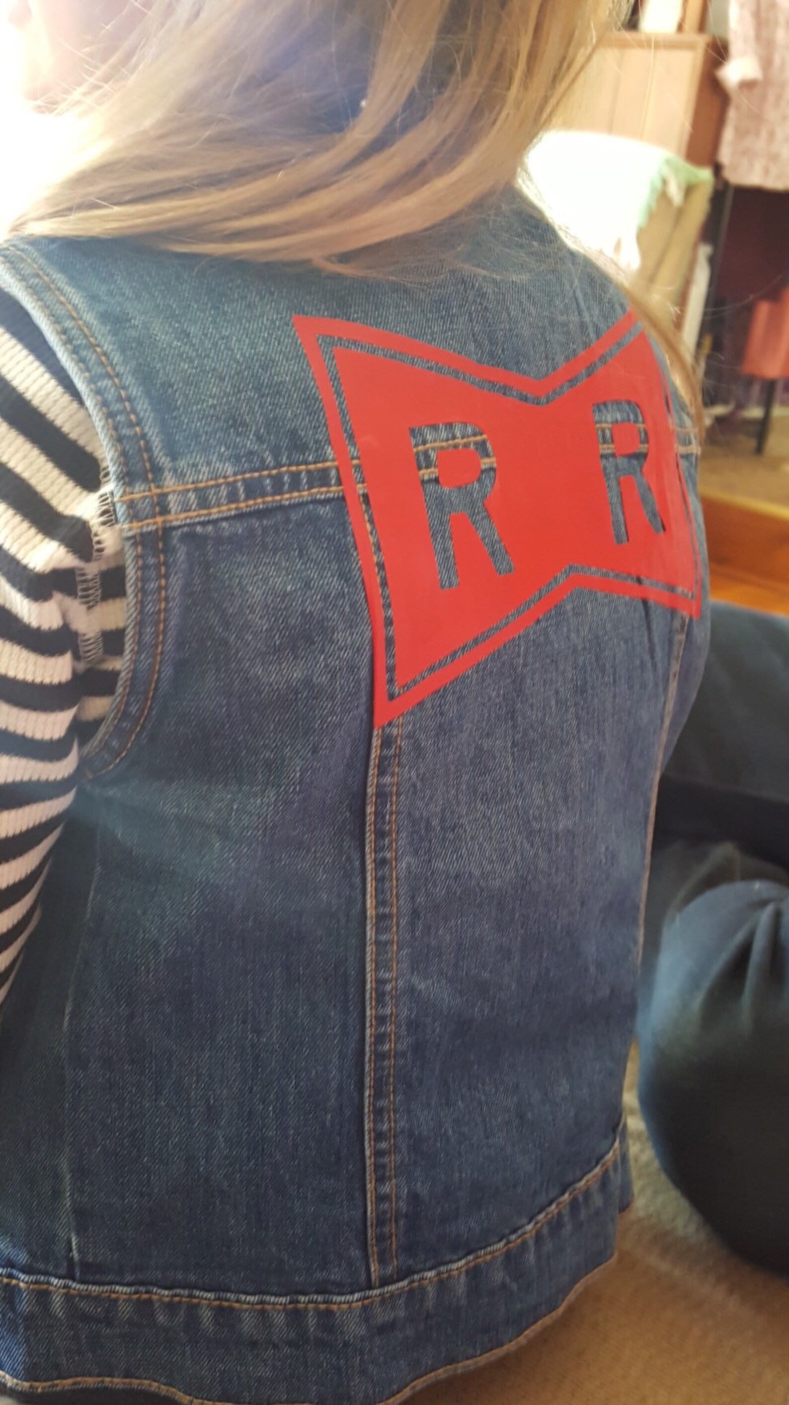 Iron on Android 18 Dragonball Z Red Ribbon Army Symbol | Etsy