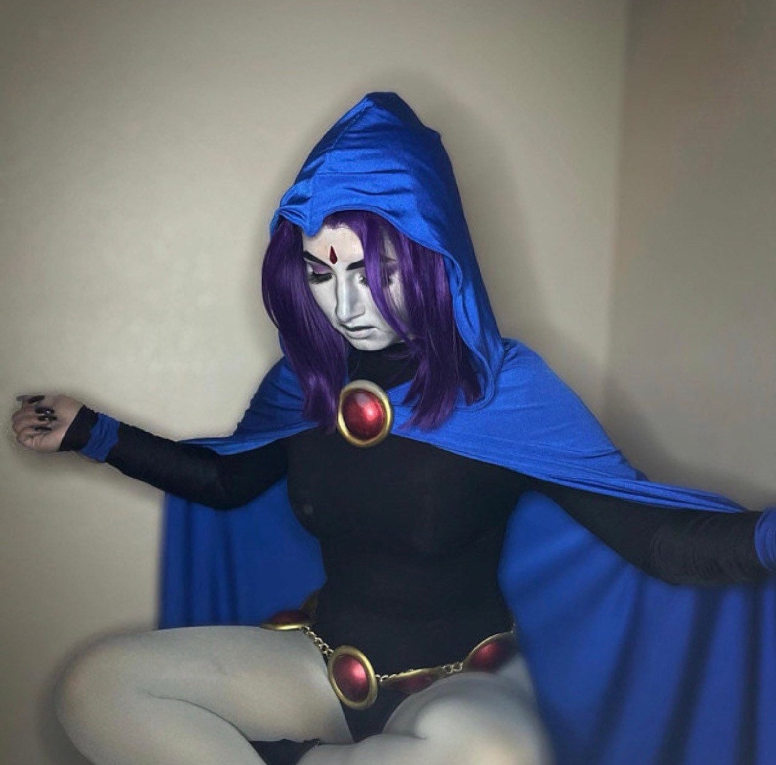 Teen Titans Raven Cloak/cape and Belt - Etsy