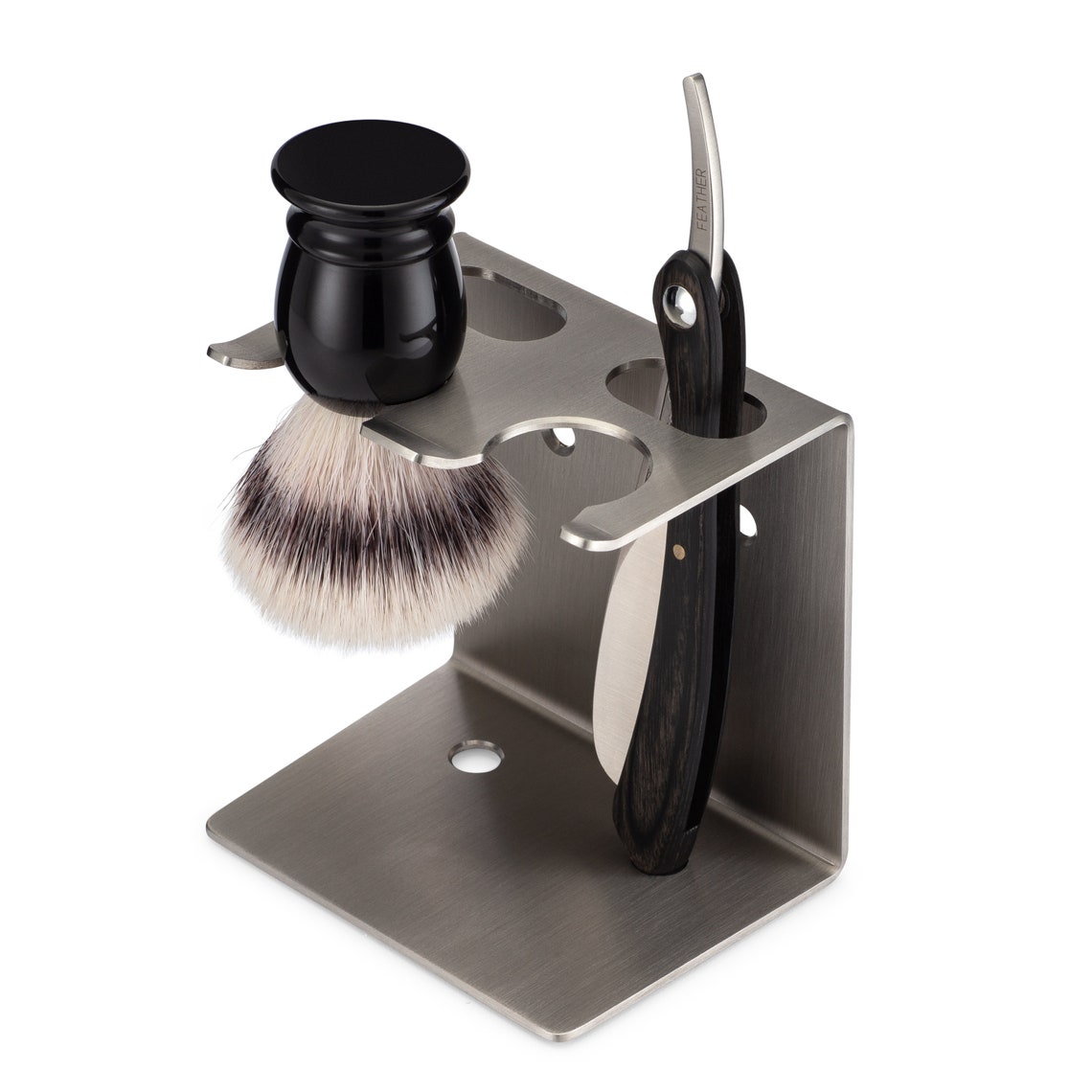 Dual Brush & Razor Stand - Etsy