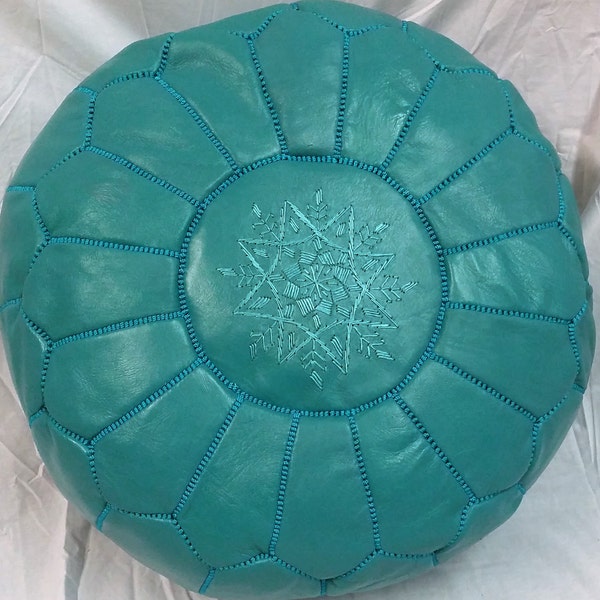 Turquoise Pouf - Etsy