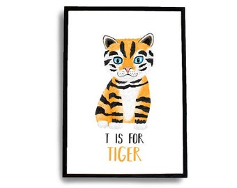 T is for tiger | Etsy