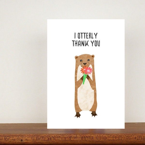 Cute Thank You Card - Etsy