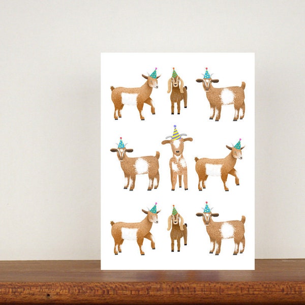 Goat Birthday Card - Etsy