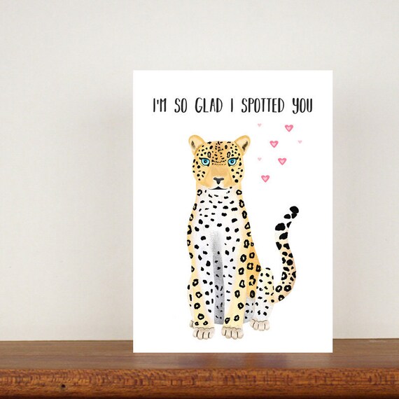 I'm so Glad I Spotted You Card Anniversary Card A6 Card | Etsy