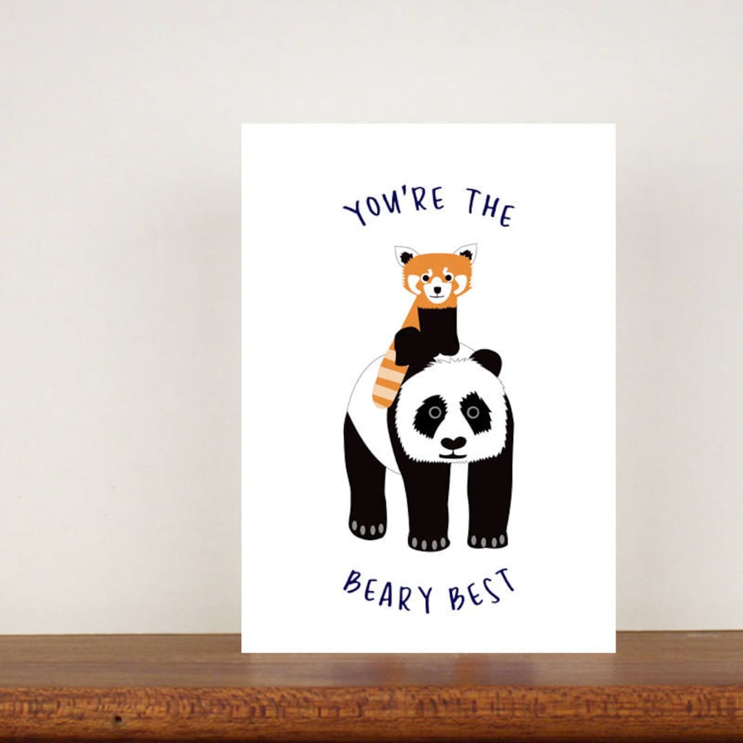 You're the Beary Best Card, A6 Card, Congratulations Card, Congrats ...