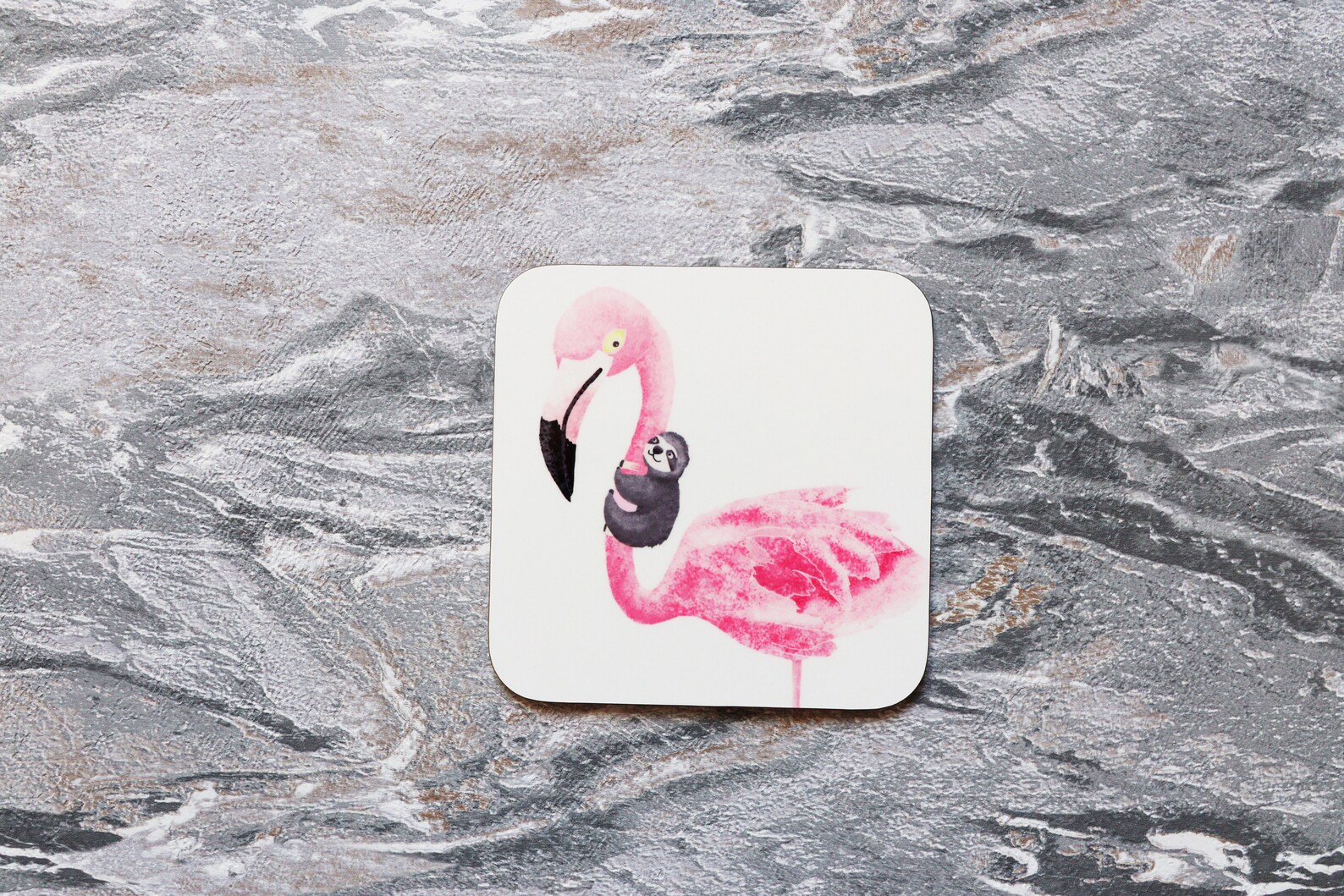 Flamingo Coaster Coaster Drinks Coaster Gifts for Him - Etsy UK