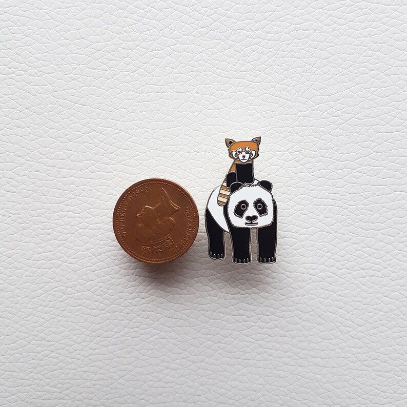 Panda Enamel Pin Badge Limited Hard Enamel Silver Plated Pin - Etsy UK
