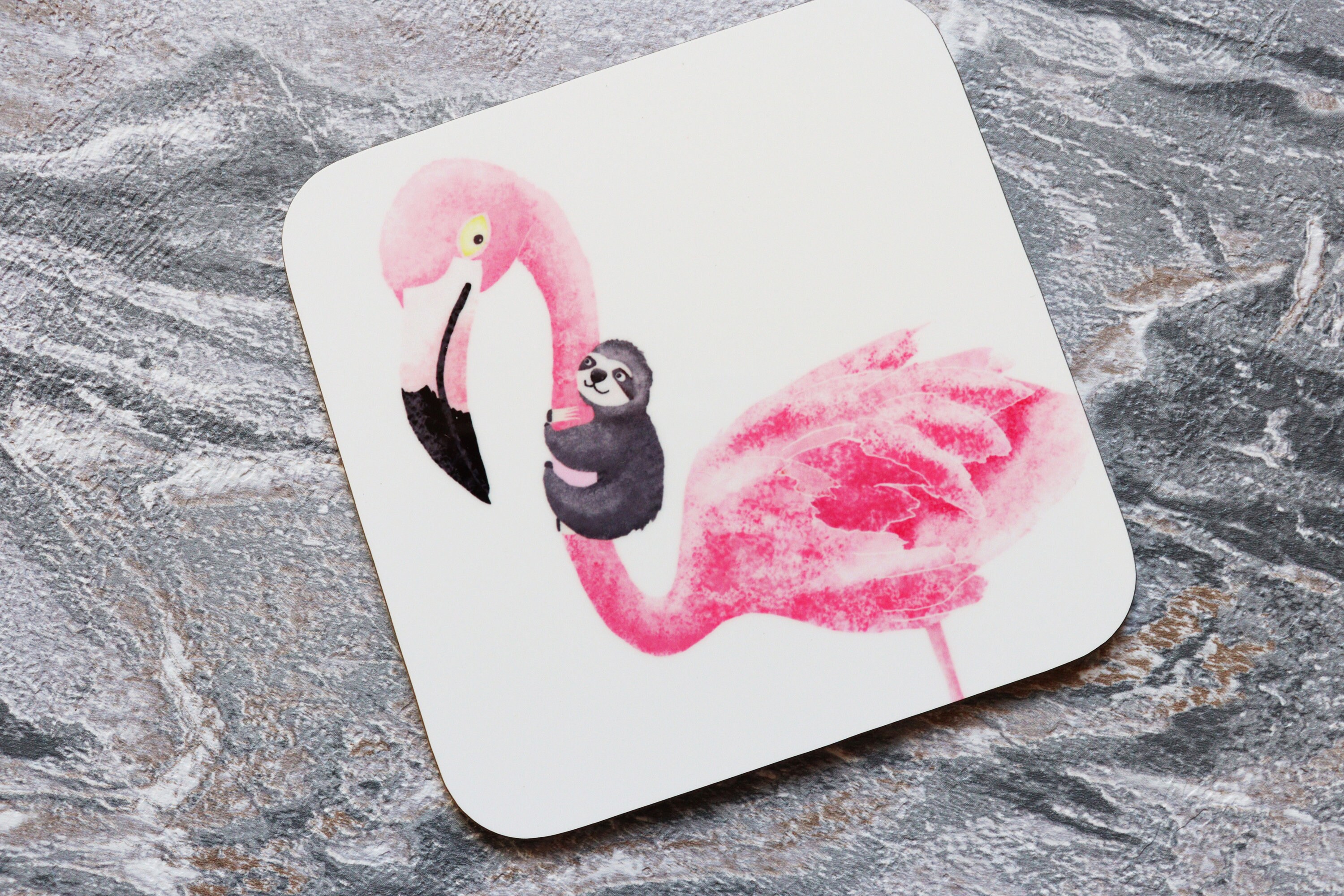 Flamingo Coaster Coaster Drinks Coaster Gifts for Him - Etsy UK