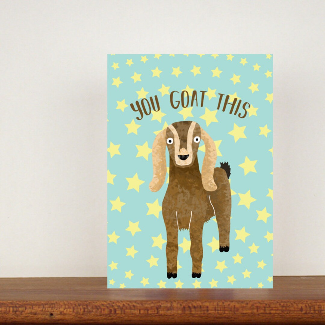 You Goat This Card, A6 Card, Congratulations Card, Congrats Card, Good ...