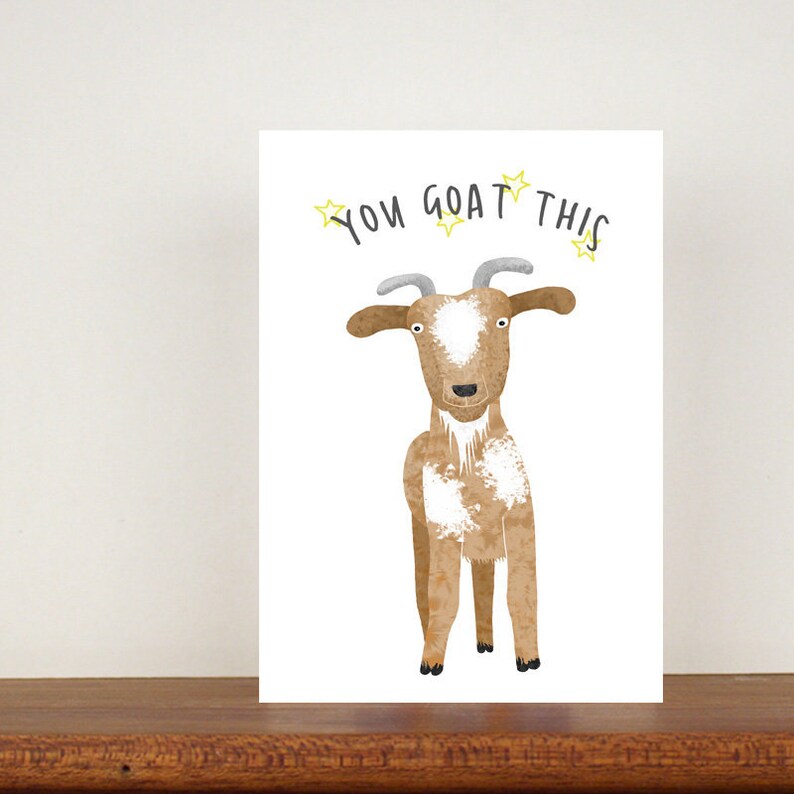 You Goat This Card, A6 Card, Congratulations Card, Congrats Card, Good ...