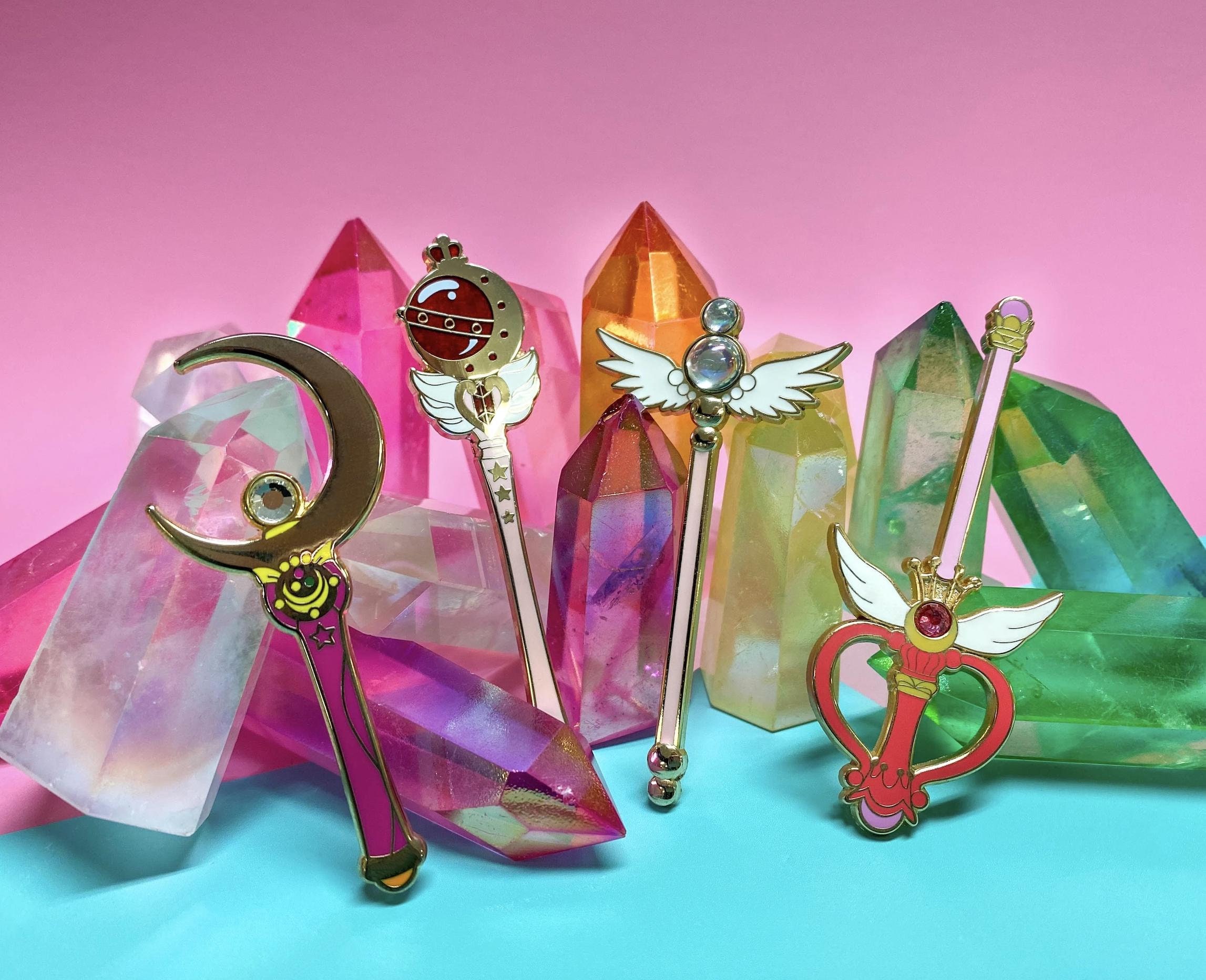 Magical Girl Ultimate Wand Pin Set - Etsy