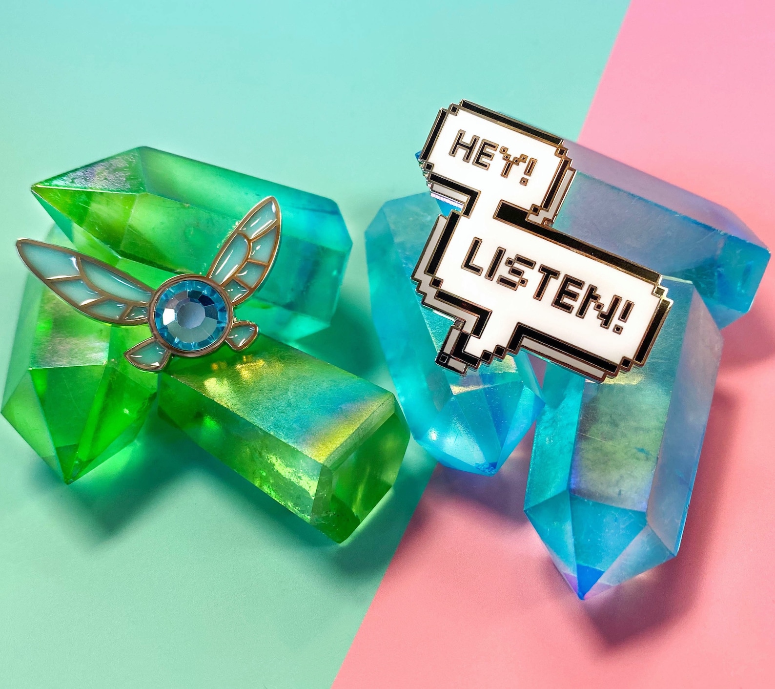 The Legend of Zelda Hey Listen Navi Pin Set | Etsy