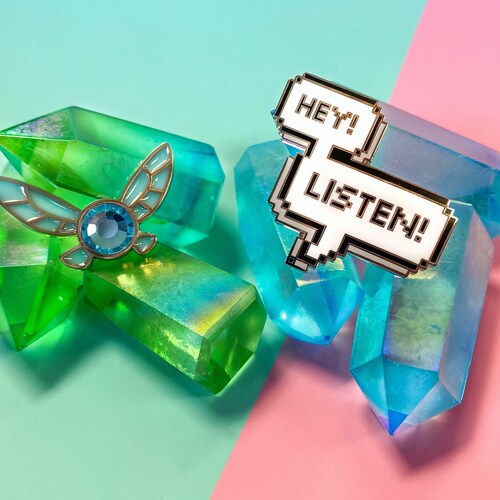 The Legend of Zelda Hey Listen Navi Pin Set | Etsy