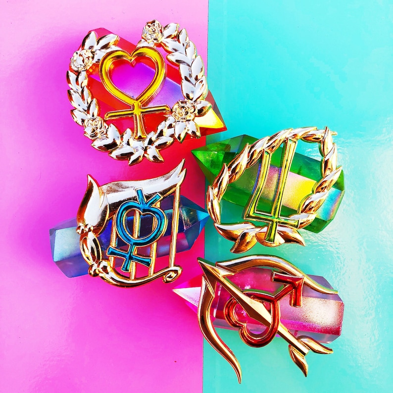 Mars Senshi Badge Pin - Etsy