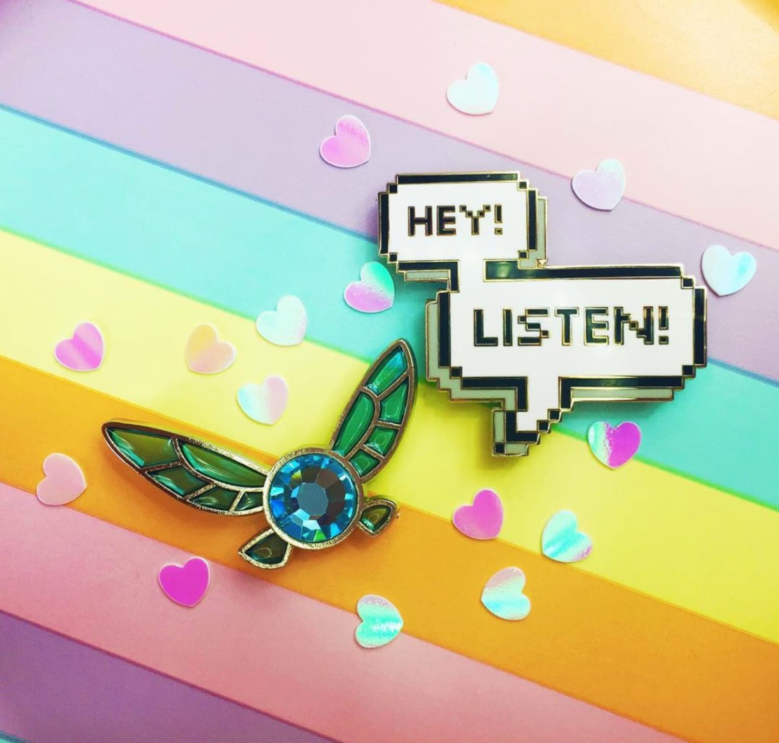 The Legend of Zelda Hey Listen Navi Pin Set | Etsy