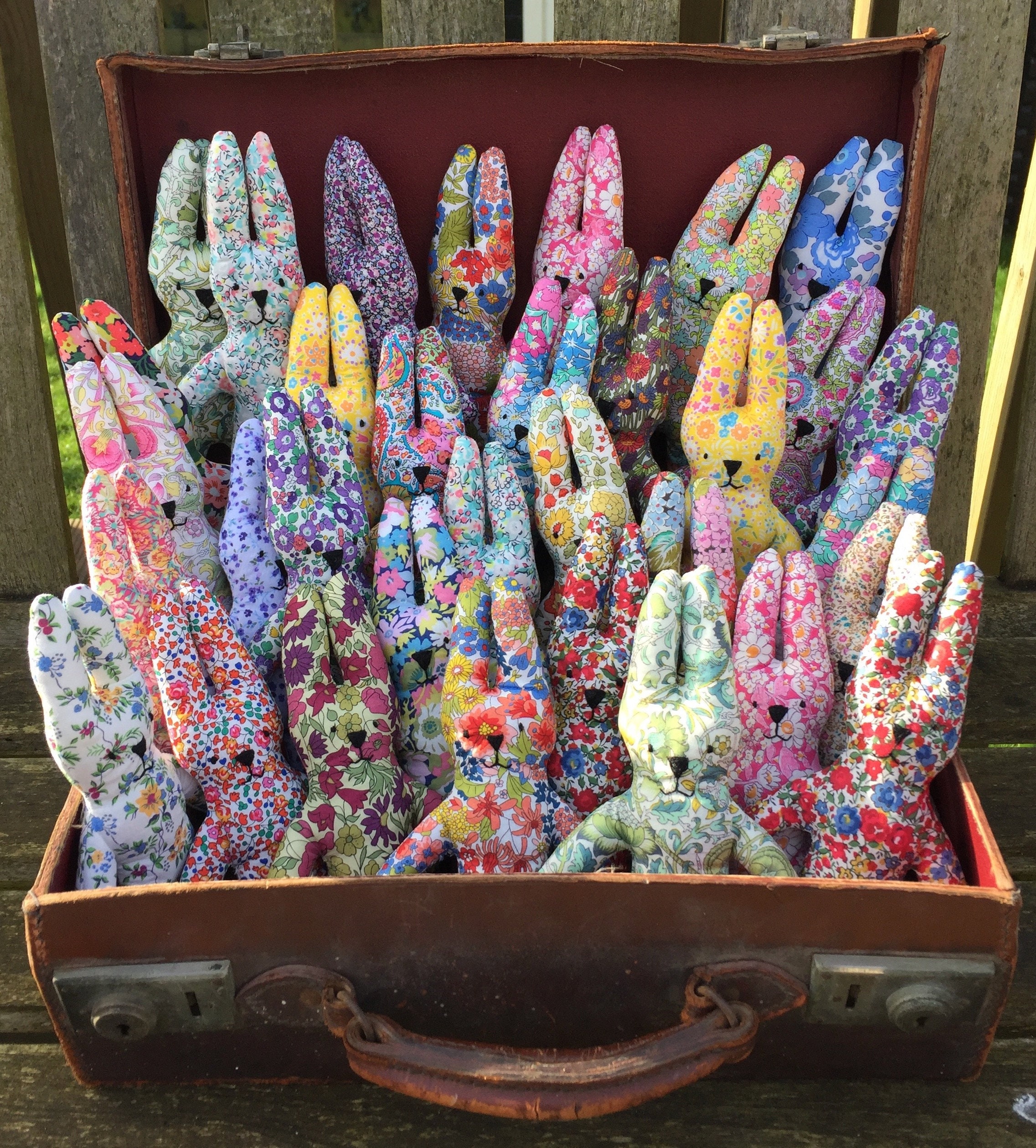 PDF Pattern for a Liberty Print Lavender Bunny, Easy to Sew PDF Pattern ...