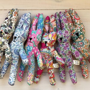 PDF Pattern for a Liberty Print Lavender Bunny, Easy to Sew PDF Pattern ...