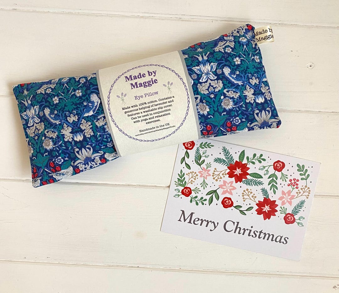 Lavender Eye Pillow Featuring William Morris Strawberry Thief Cover ...