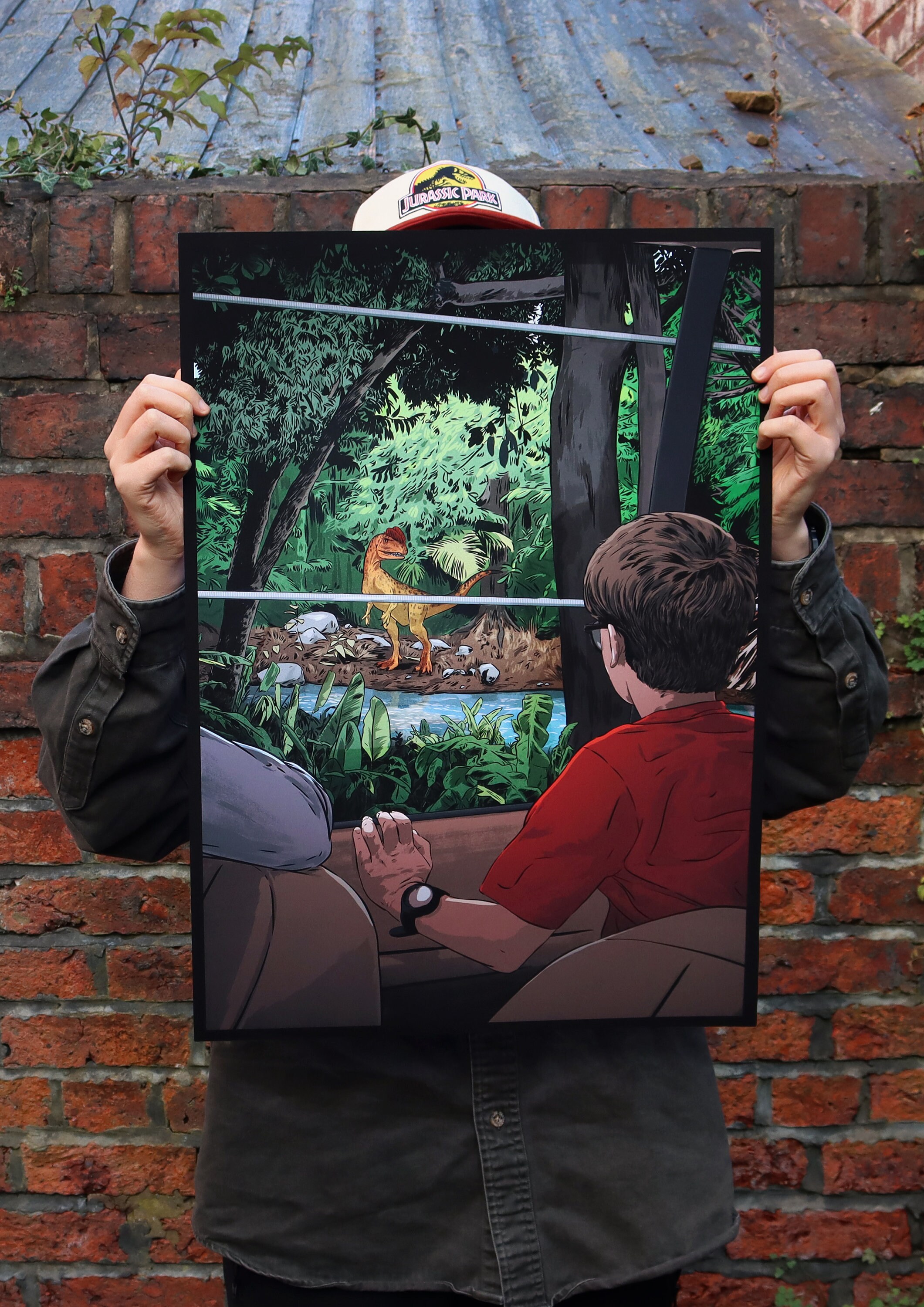 Jurassic Park illustrations bundle Velociraptors | Etsy