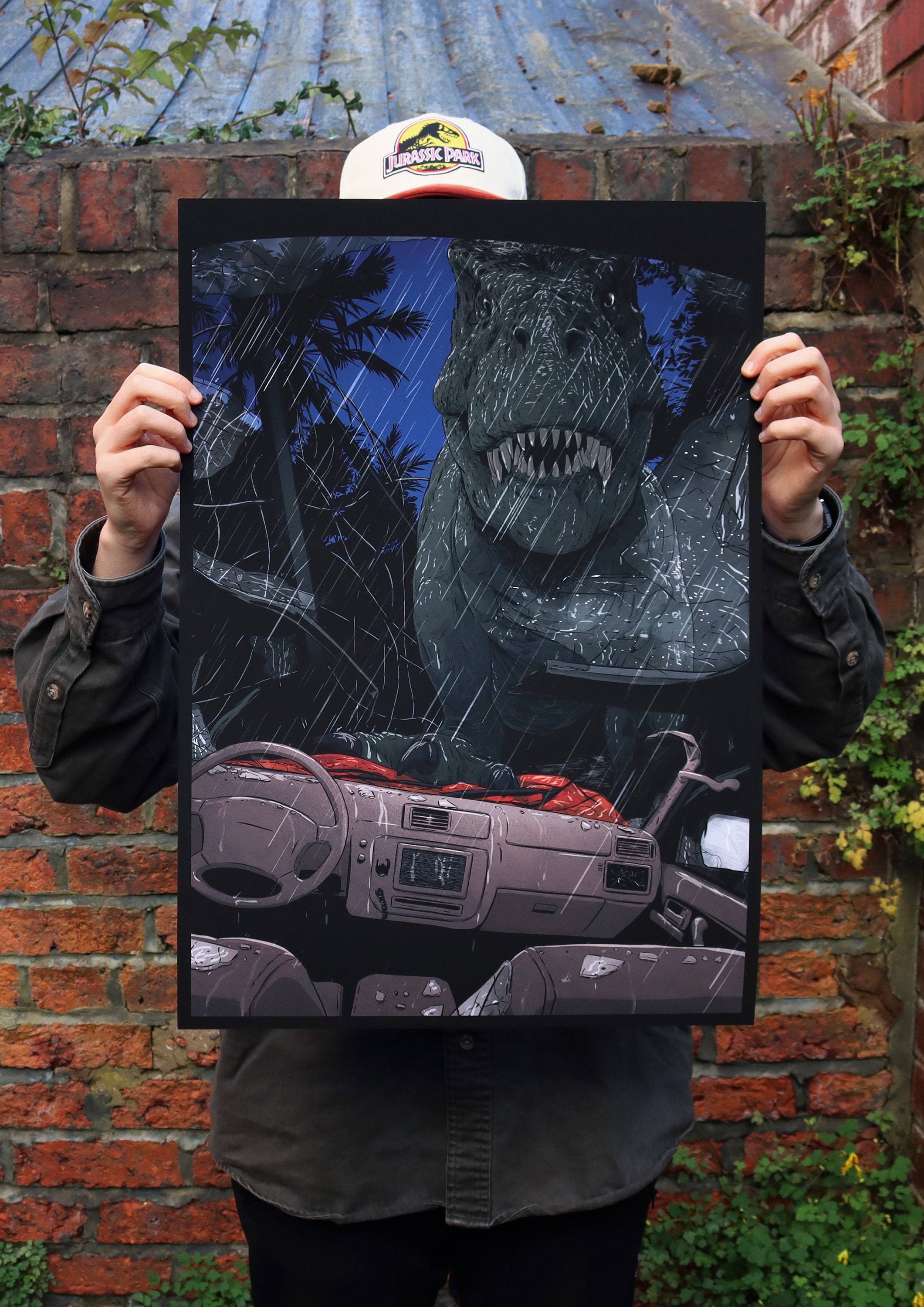 Jurassic Park illustrations bundle Velociraptors | Etsy