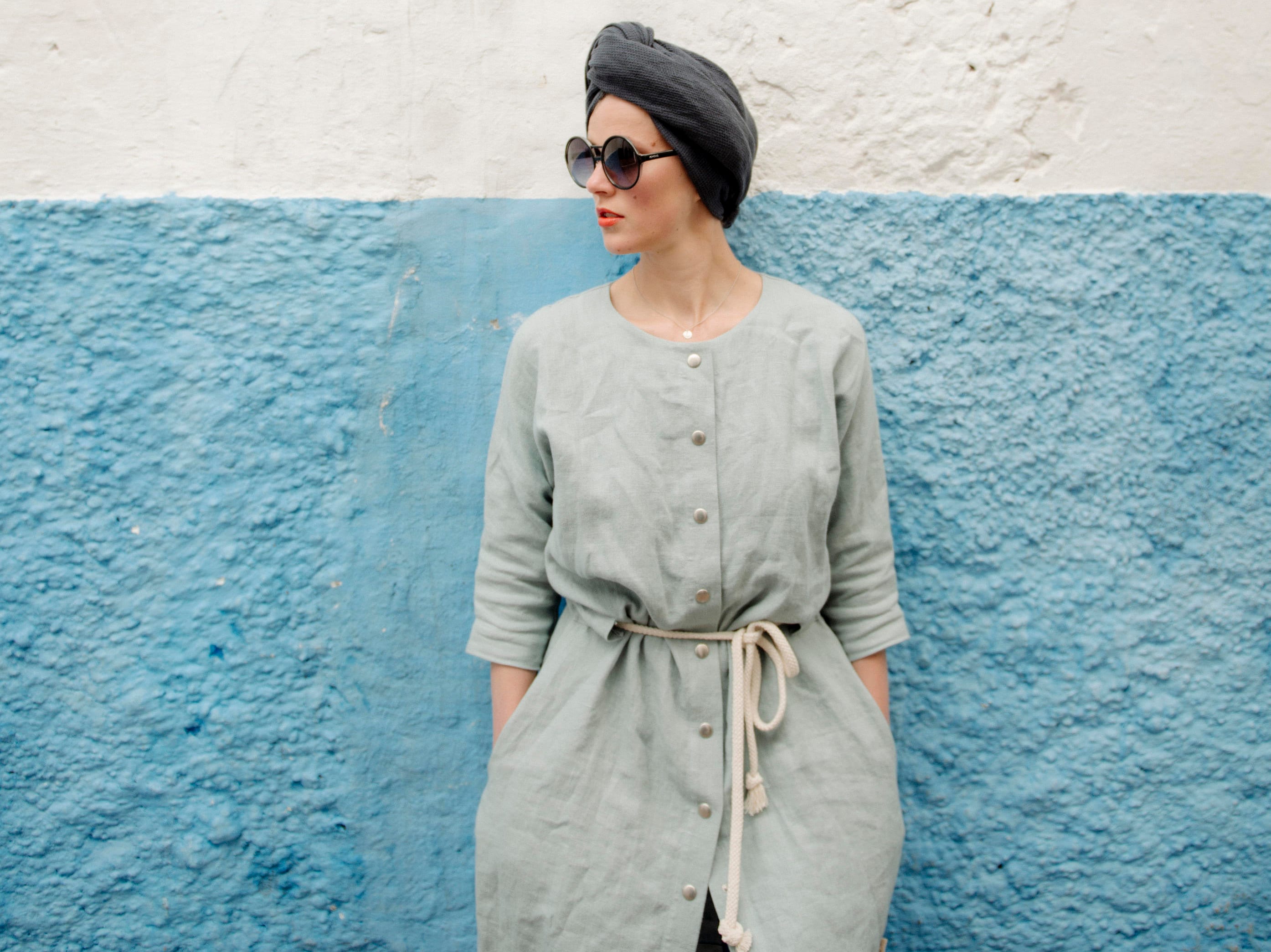 Grey Linen Robe Bath Robe House Coat Linen Clothing Linen - Etsy