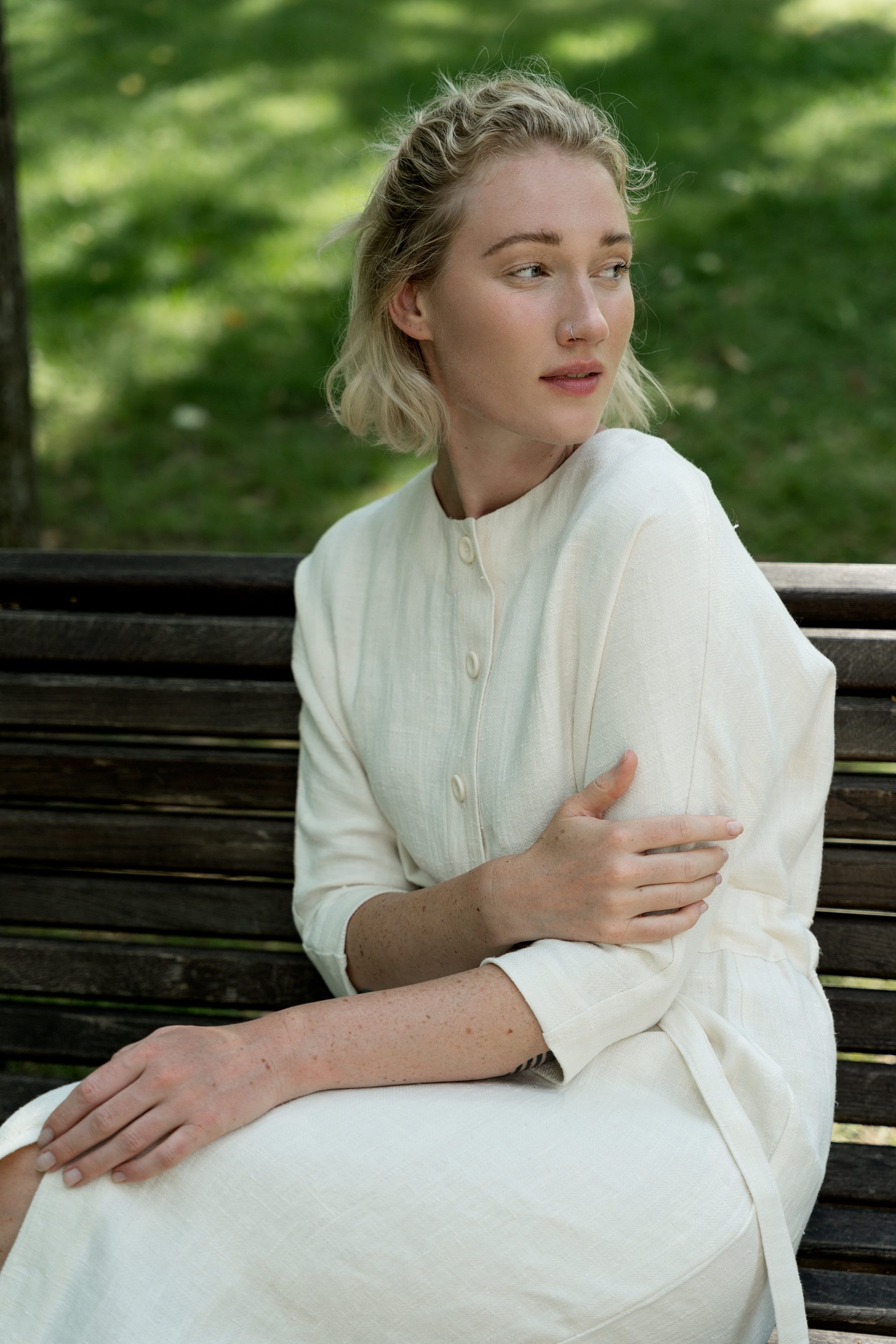 Cream White Linen Robe, Jewish Religious Robe, Judaica Clothing ...