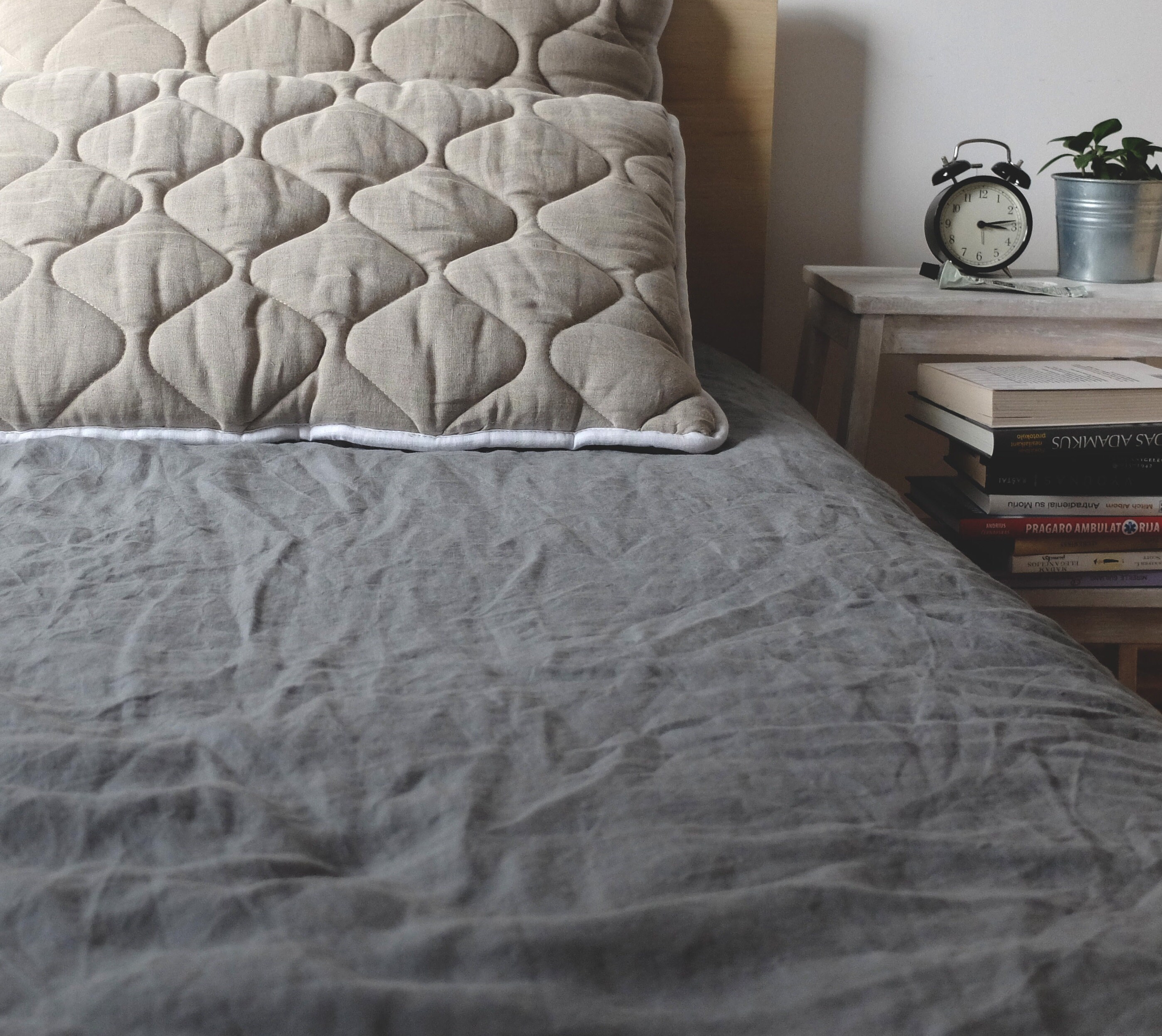 Wool Filled Pillow, Winter Pillow, Linen Pillowcase, Organic Wool ...