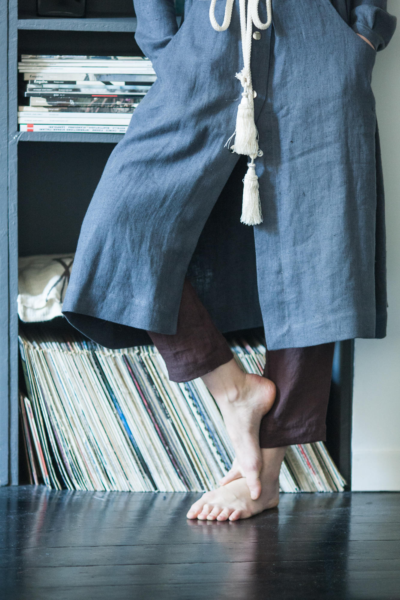 Linen Bathrobe, Linen Dressing Gown, Long Linen Robe, Linen Spa Robe ...