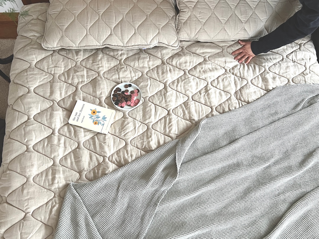 Wool Filled Pillow, Winter Pillow, Linen Pillowcase, Organic Wool ...