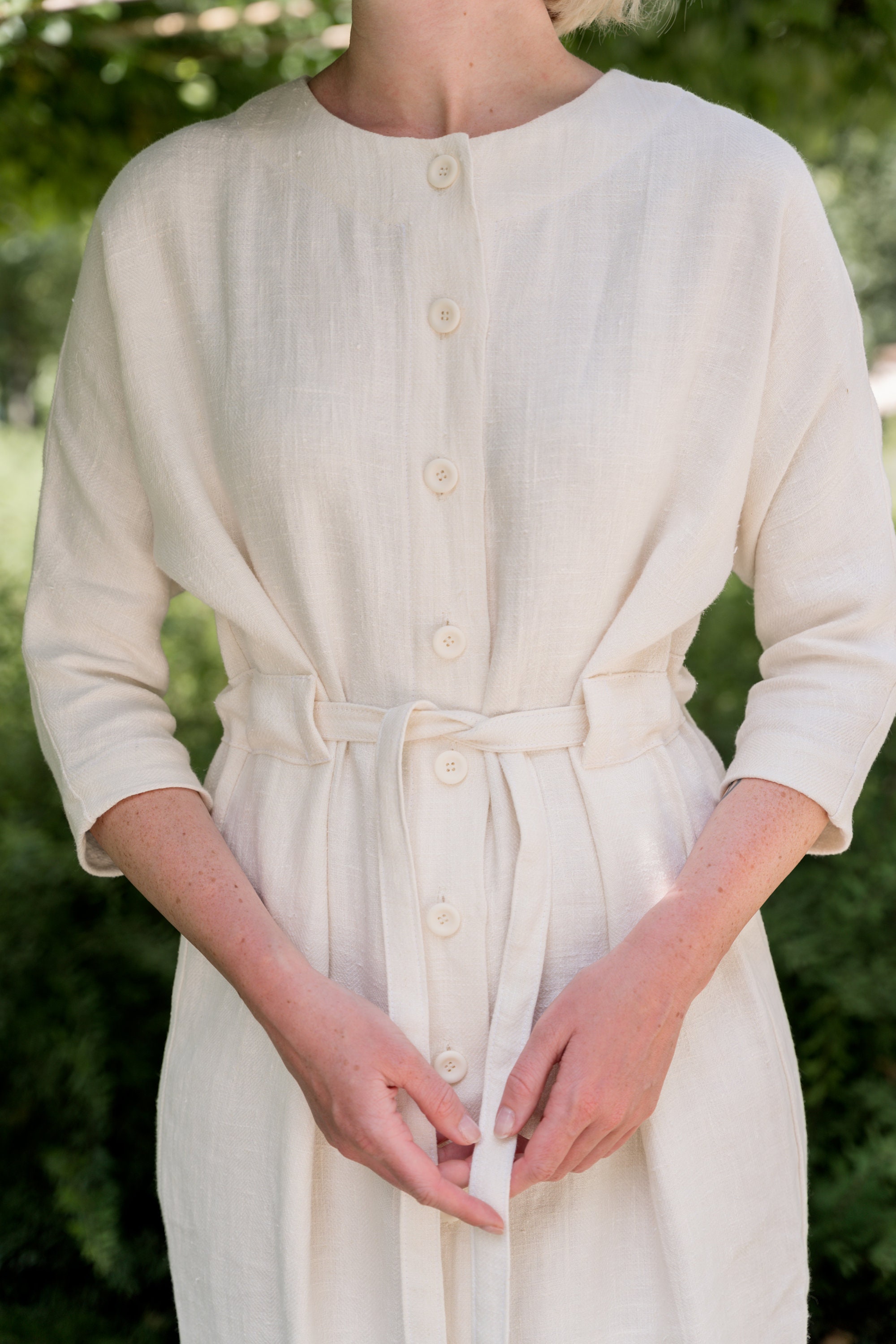 Cream White Linen Robe, Jewish Religious Robe, Judaica Clothing ...