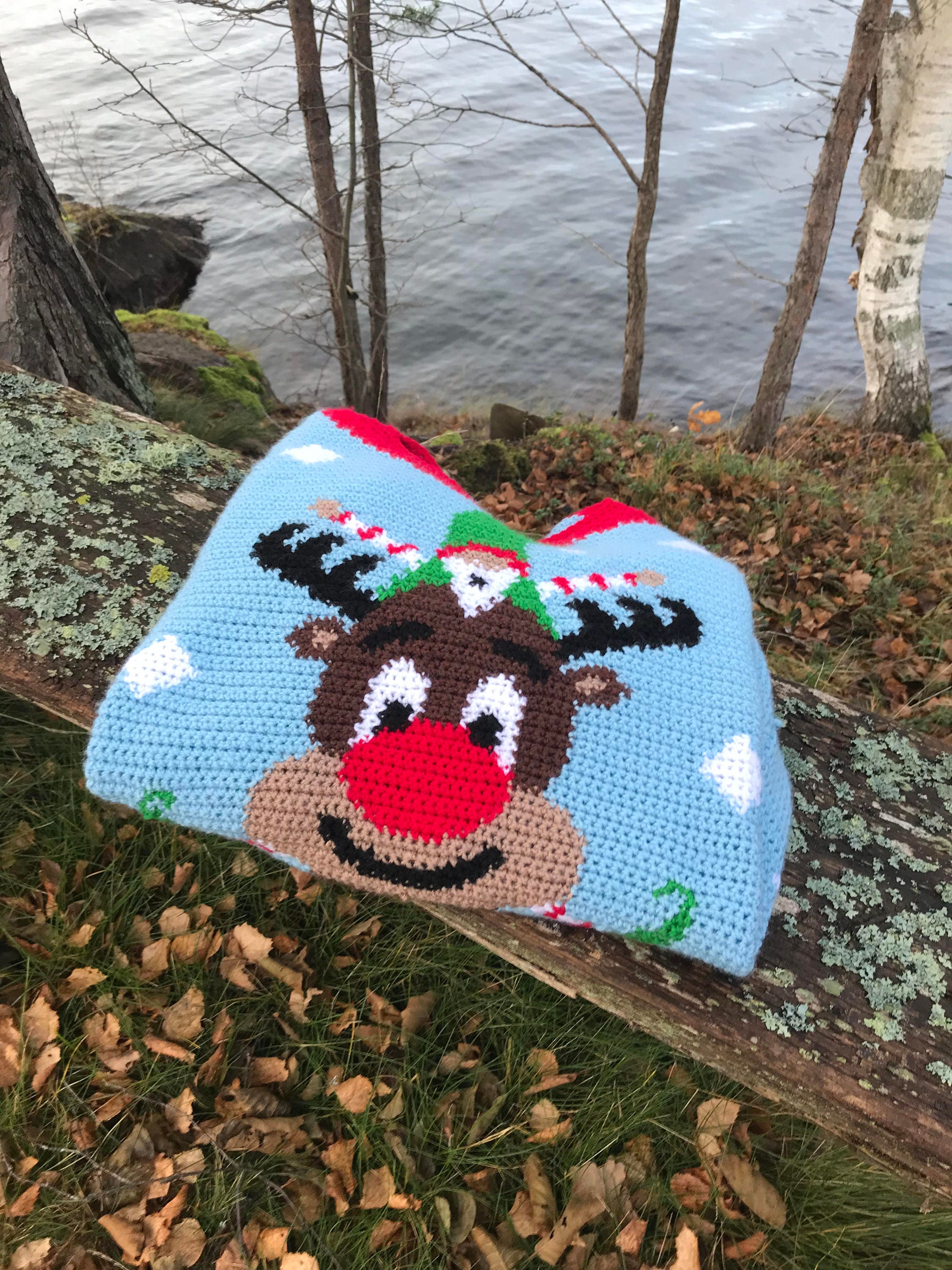 Rudolf Christmas Sweater Crochet Pattern - Etsy Sweden