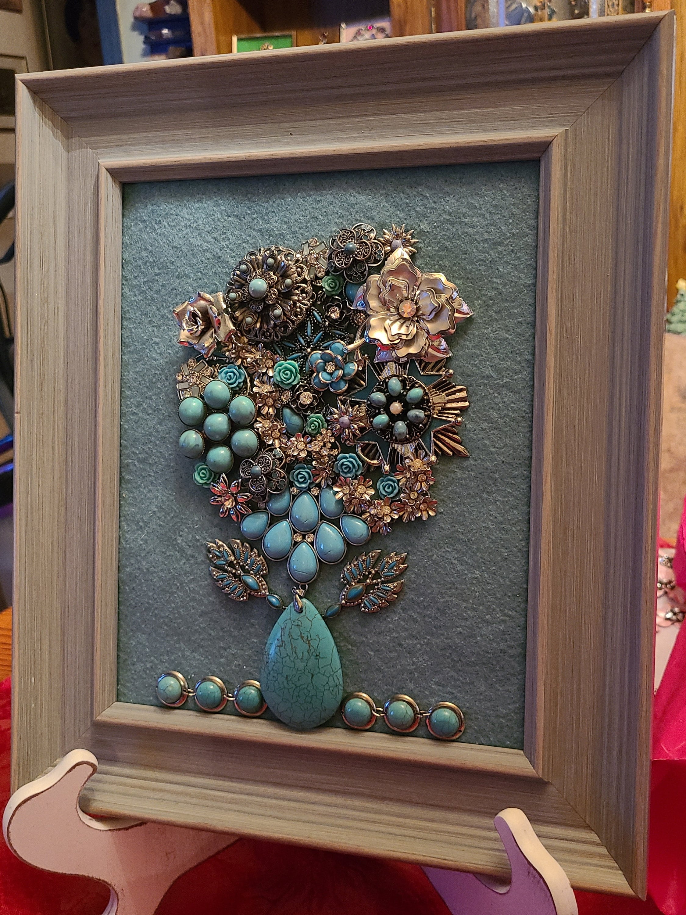 Handmade Framed Jewelry Art - Etsy