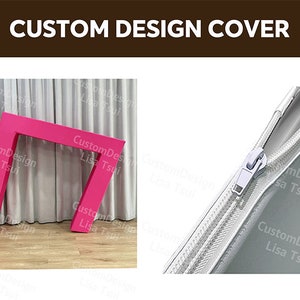 3D Arch Wedding Slanted Open Door Backdrop Stand Arch Wall for Birthday ...