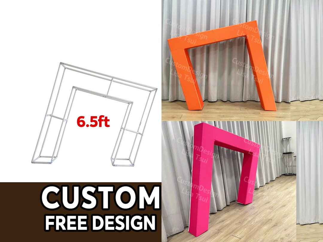 3D Arch Wedding Slanted Open Door Backdrop Stand Arch Wall for Birthday ...