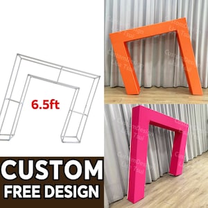 3D Arch Wedding Slanted Open Door Backdrop Stand Arch Wall for Birthday ...