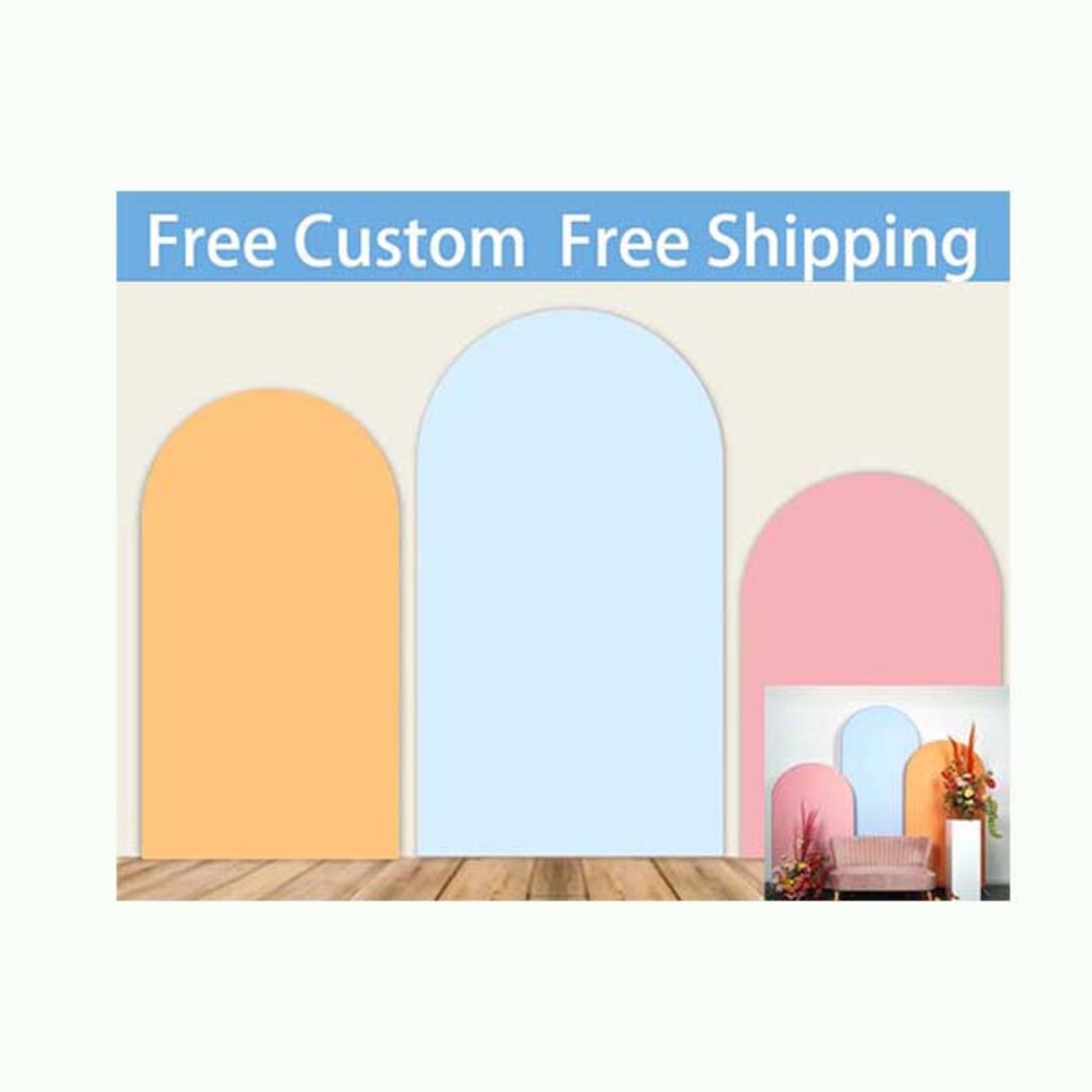 Custom Solid Arch Backdrop Stand Frame Fabric Cover Various - Etsy