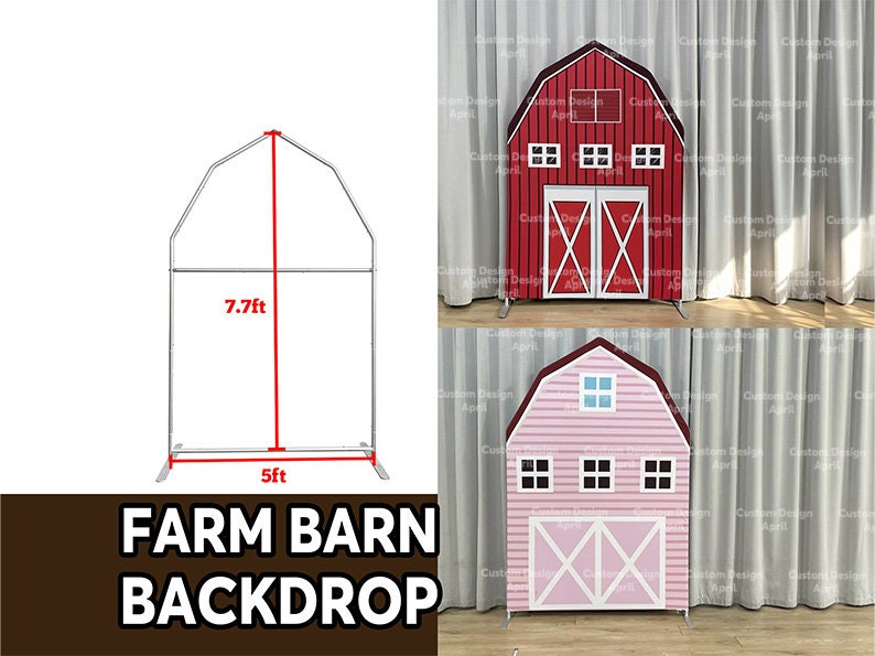 Barn Arch Stand House Farm Barn Backdrop Arch Chiara Frame Custom ...