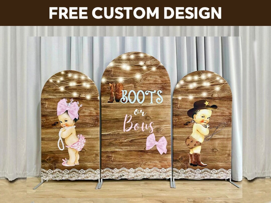 Gender Reveal Arch Stand Custom Backdrop Frame Chiara Wall Photo Booth ...