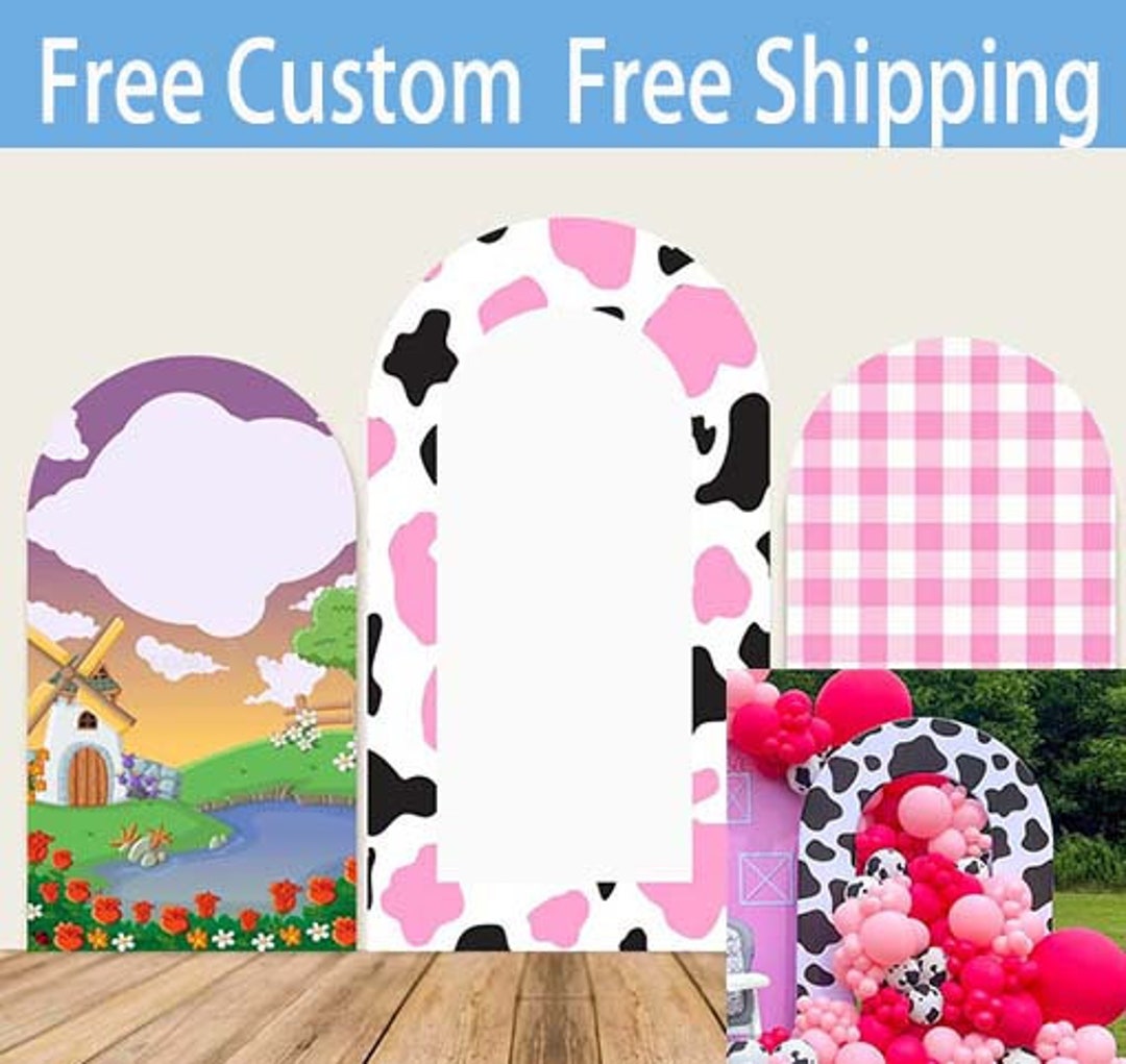 Pink Cow Ripple Manor Open Arched Backdrop Frame Three-piece - Etsy