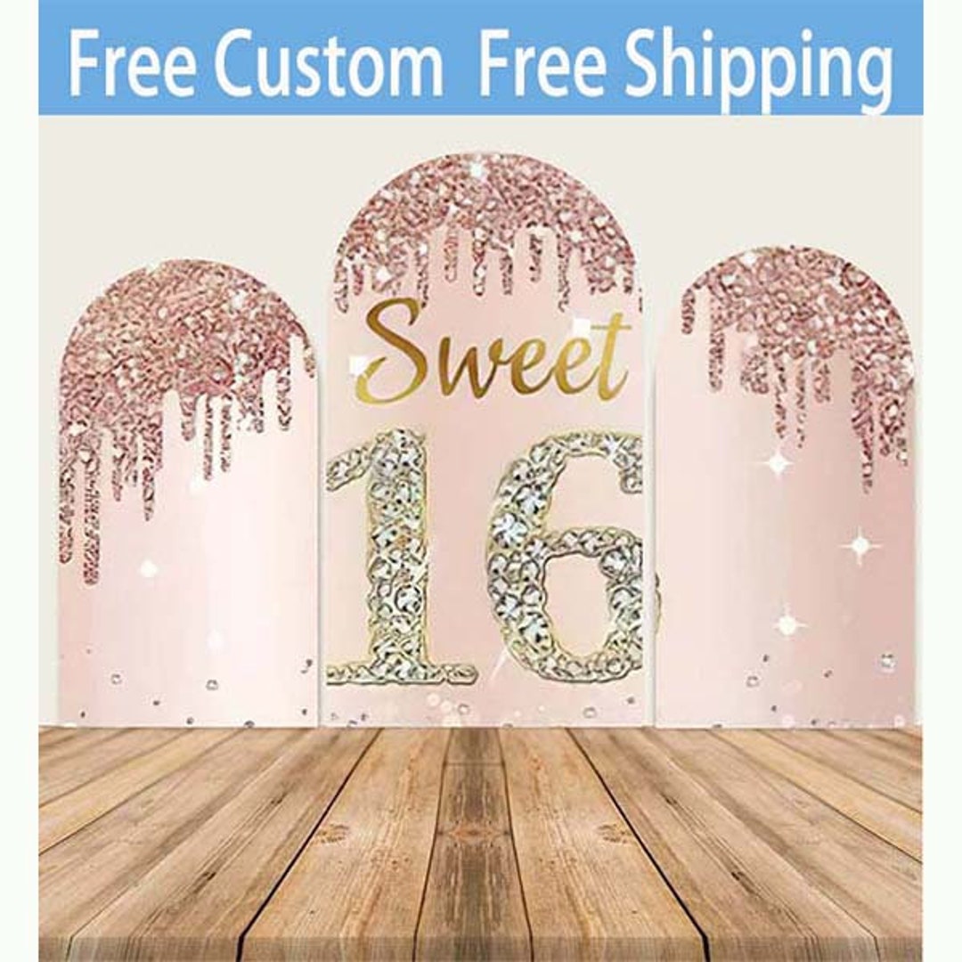 Pink Girls Birthday Party Background Stand Arch Bracket Wall - Etsy