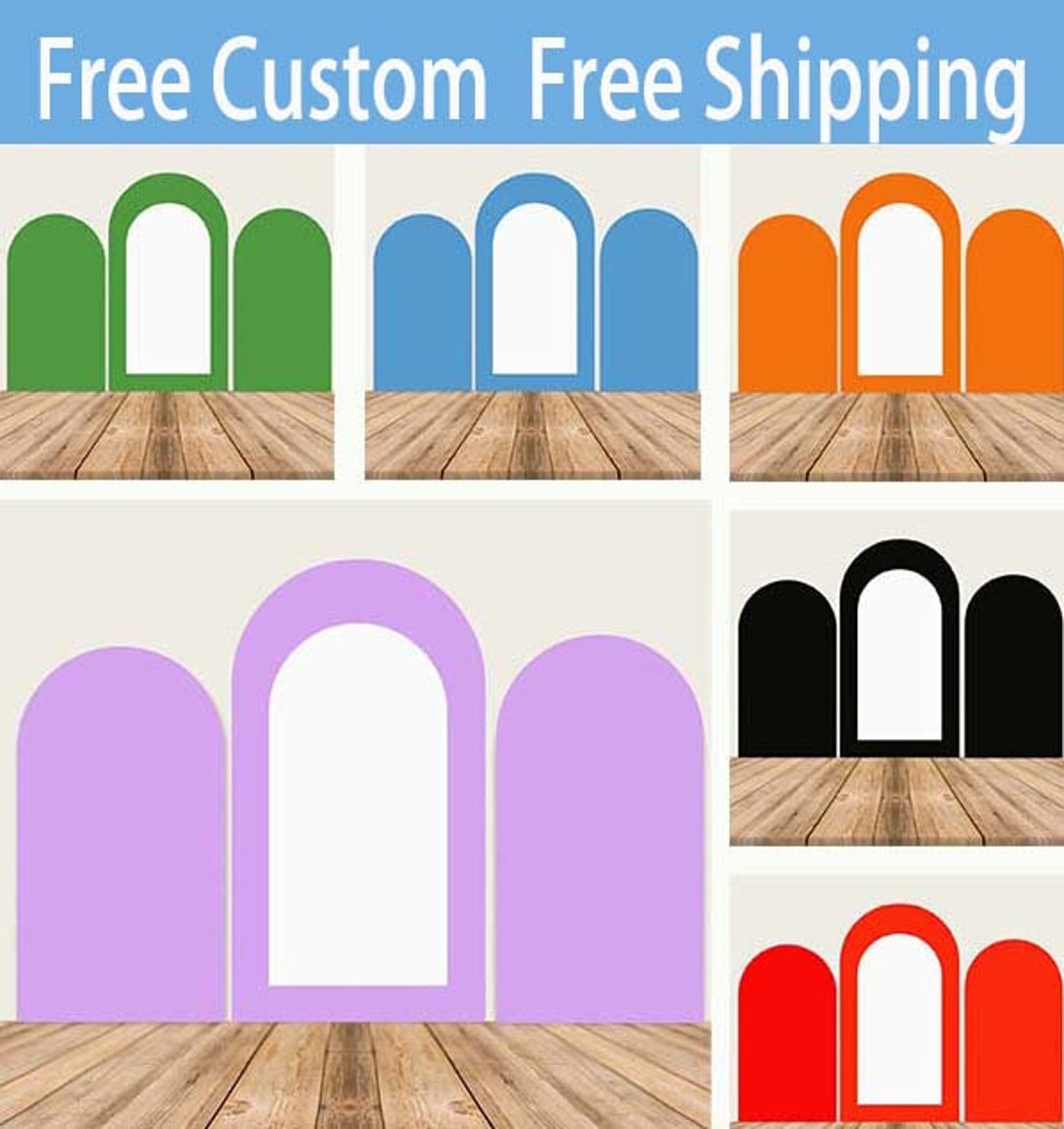 Solid Color Open Arch Backdrop Personalized Arch Cover and - Etsy