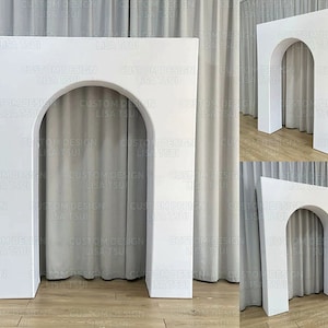 3D Wedding Arch Open Door Backdrop Stand Arch Wall for Birthday, Baby ...