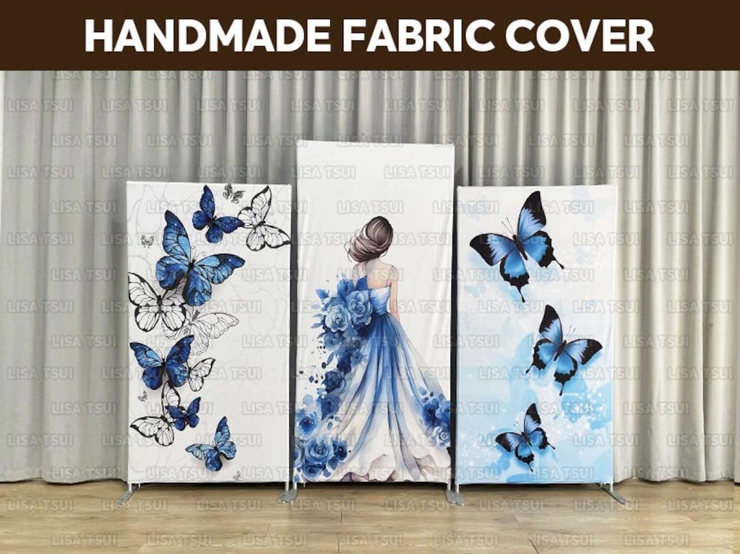 Quinceañera 15 Butterfly Rectangular Display Racks Arch Background Prop ...