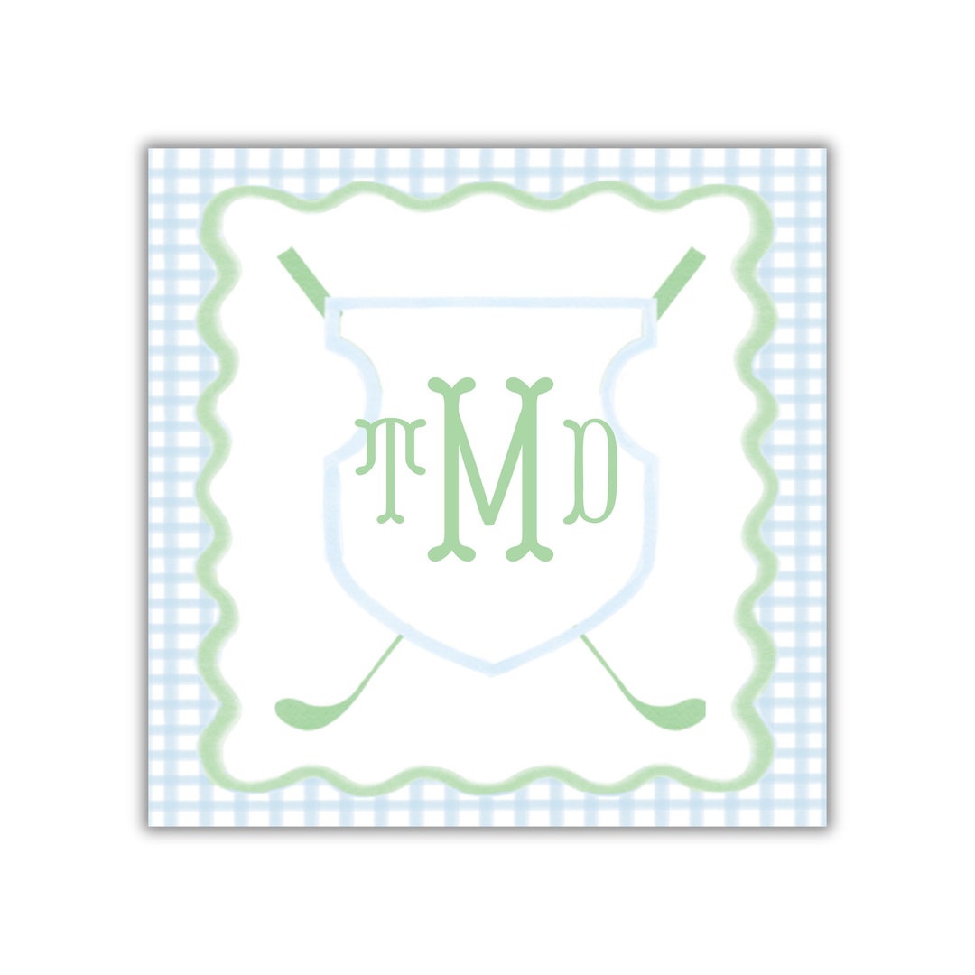 Preppy Golf Crest Signage | Self-editable | Par TEE Birthday Decor ...