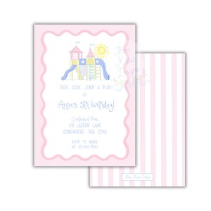 Playground Birthday Party Invite | Playground Party Invitation | Self ...