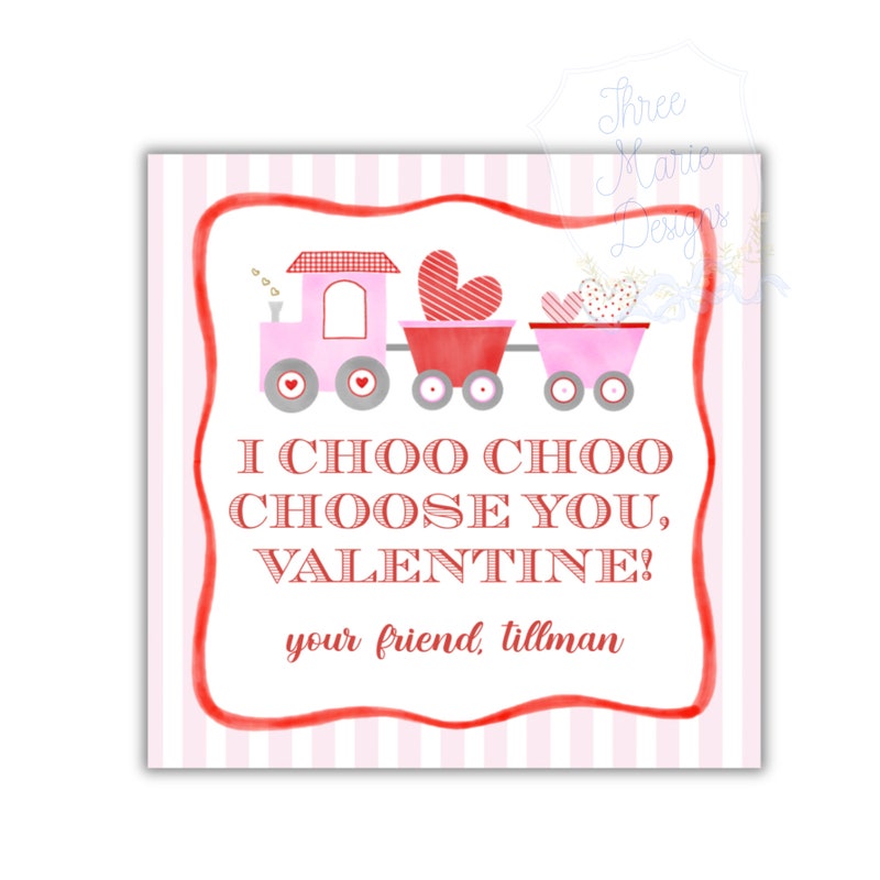 Train Valentine - Etsy