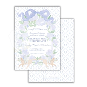 Kentucky Derby Birthday Invitation | off TWO the Races Invite | Horse ...
